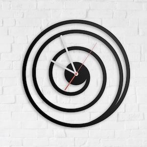 Metal Wall Clock, Circle Wall Clock Industrial Clock Unique Wall Clocks ...