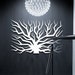 White Metal Wall Art Tree, Metal Decorative Panel, Tree of Life Metal ...
