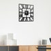 Square Metal Wall Clock: Industrial Loft Decor - Etsy