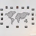 Metal World Map - Metal Wall Art Map, Geometric Black Metal Map, Carte ...