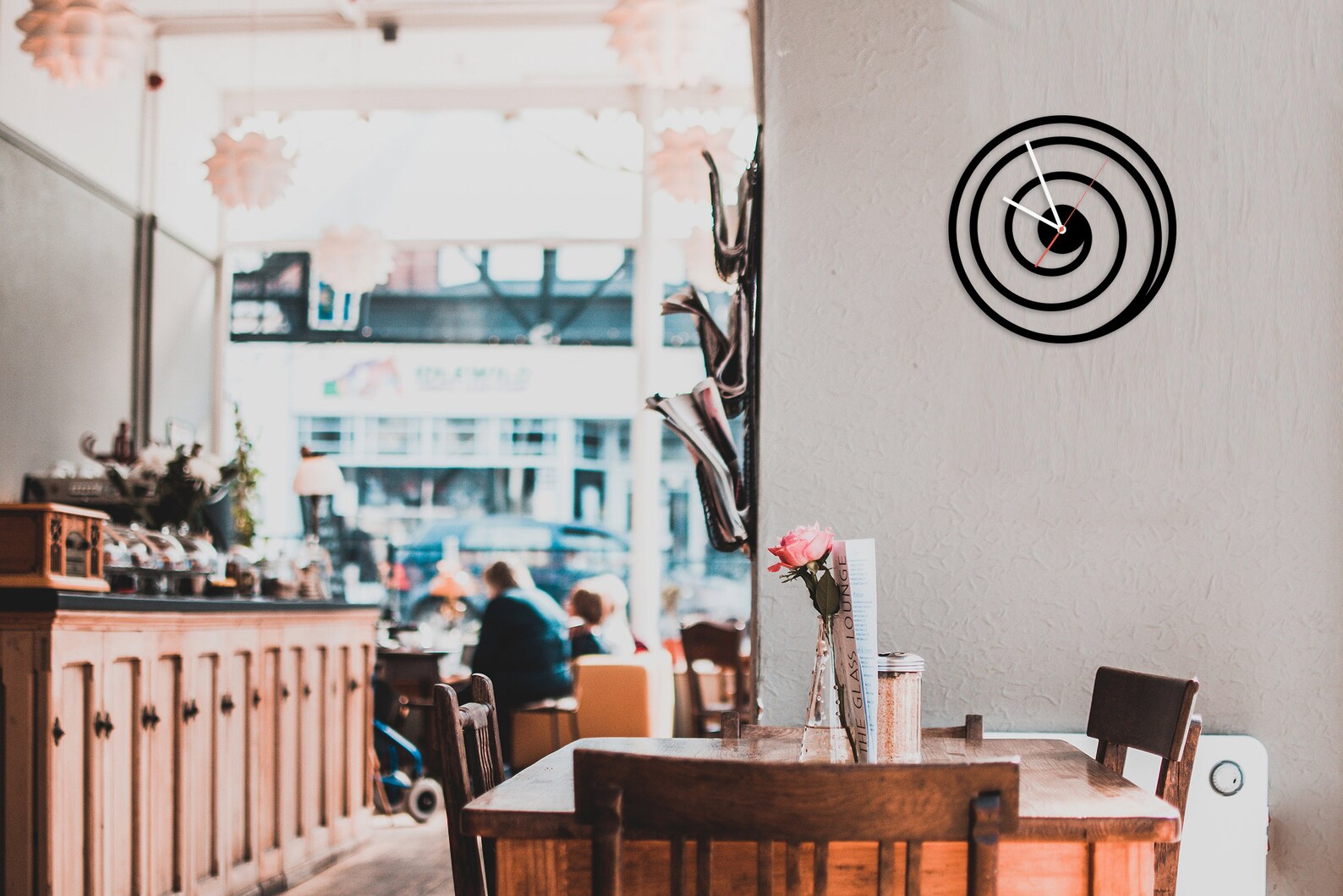 Metal Wall Clock Circle Wall Clock Industrial Clock Unique - Etsy