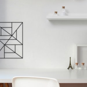 Geometric Noticeboard, Mood Board, Metal Magnet Board, Pinboard, Metal ...