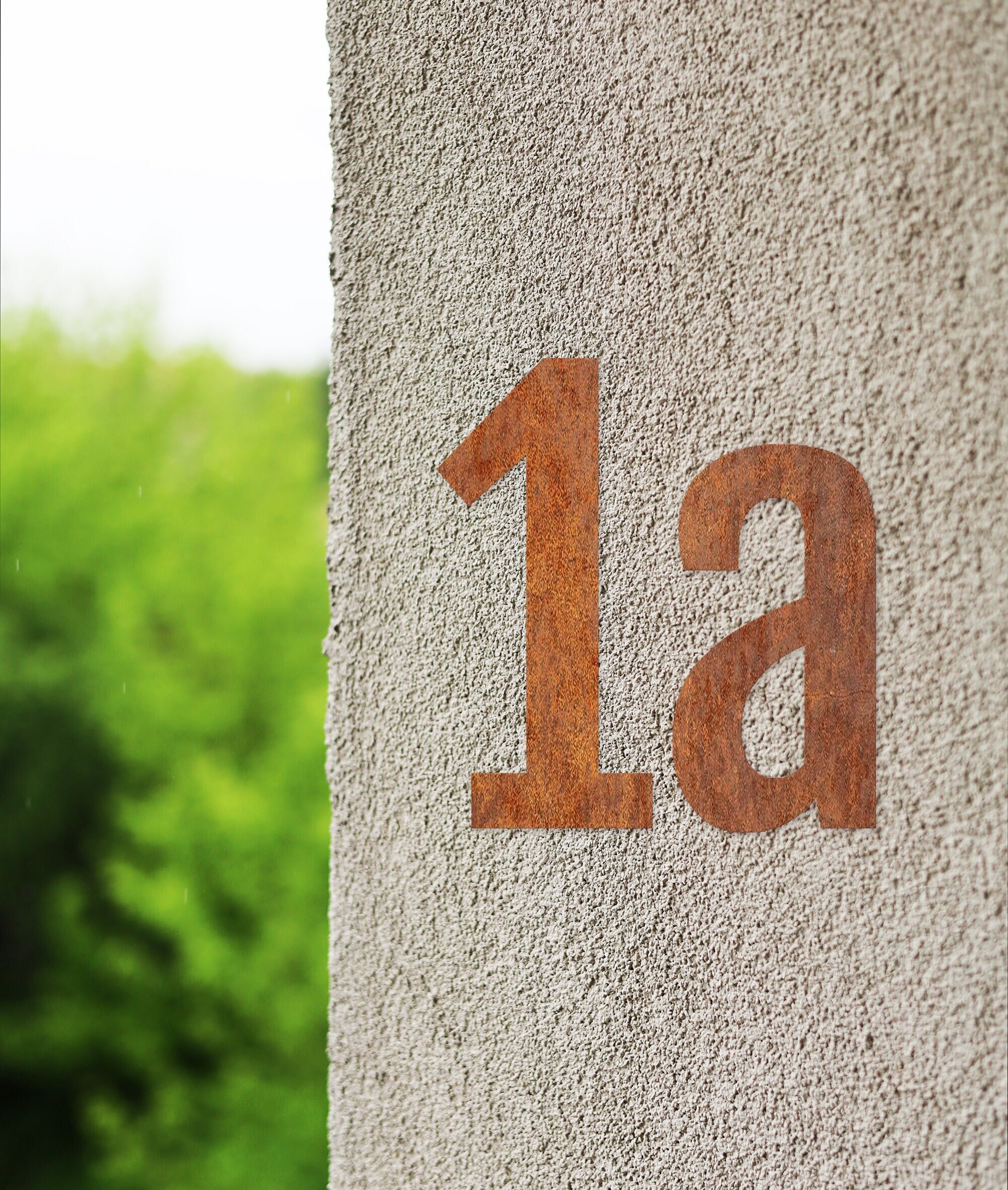 Custom Rusted Corten Steel Letters & Numbers - Modern Signage - Etsy