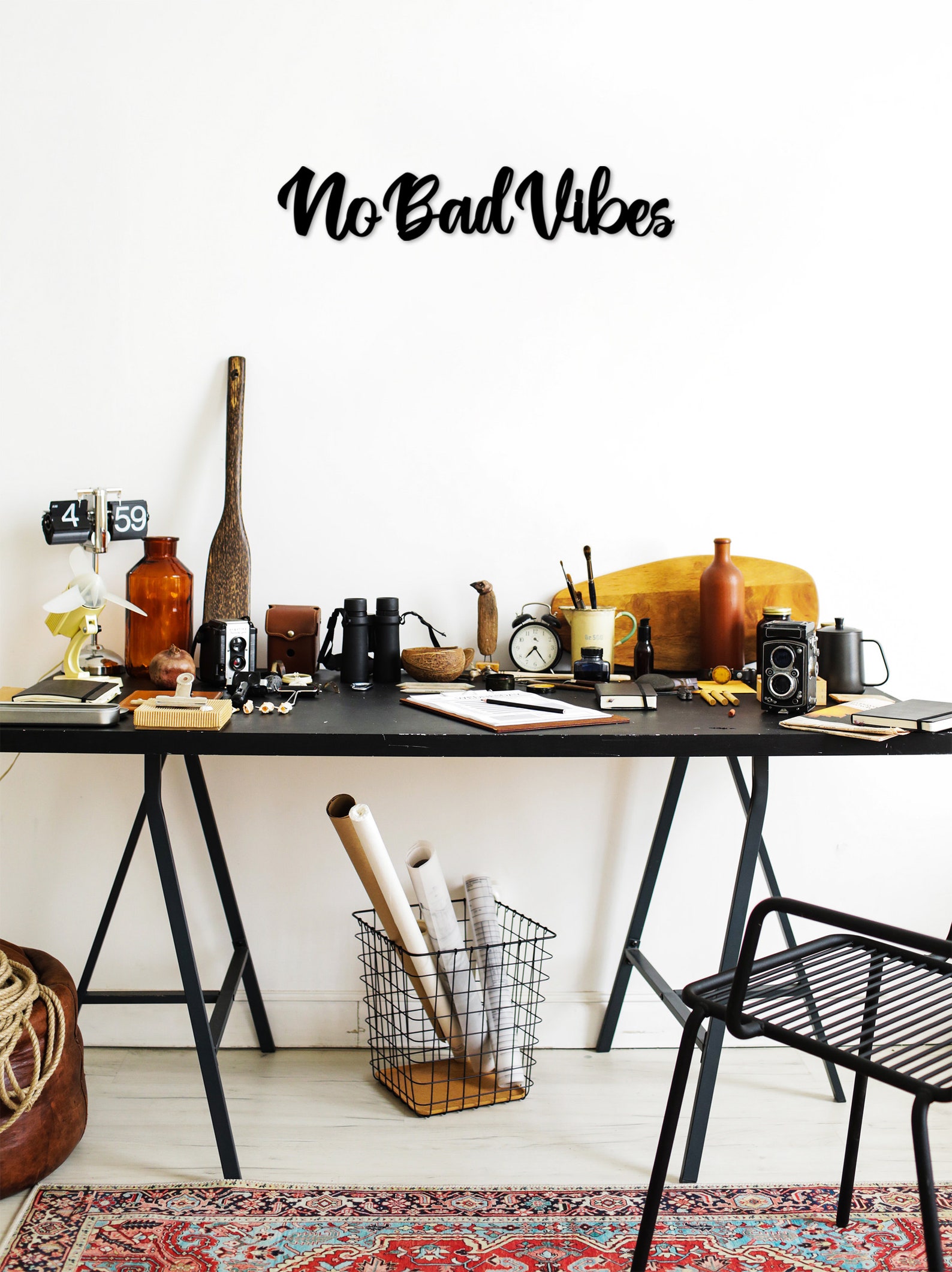 Metal Sign No Bad Vibes Metal Letters Custom Metal Signs | Etsy