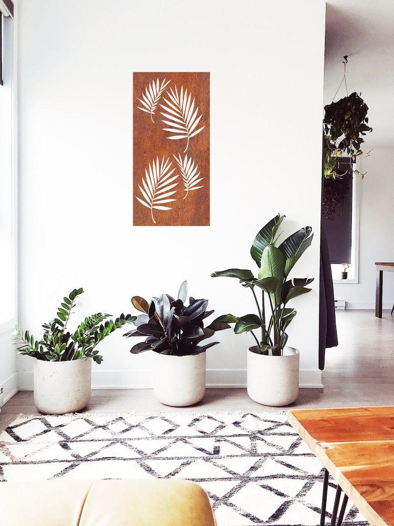 Corten Steel Garden Wall Panel Rusted Metal Wall Art Panel - Etsy