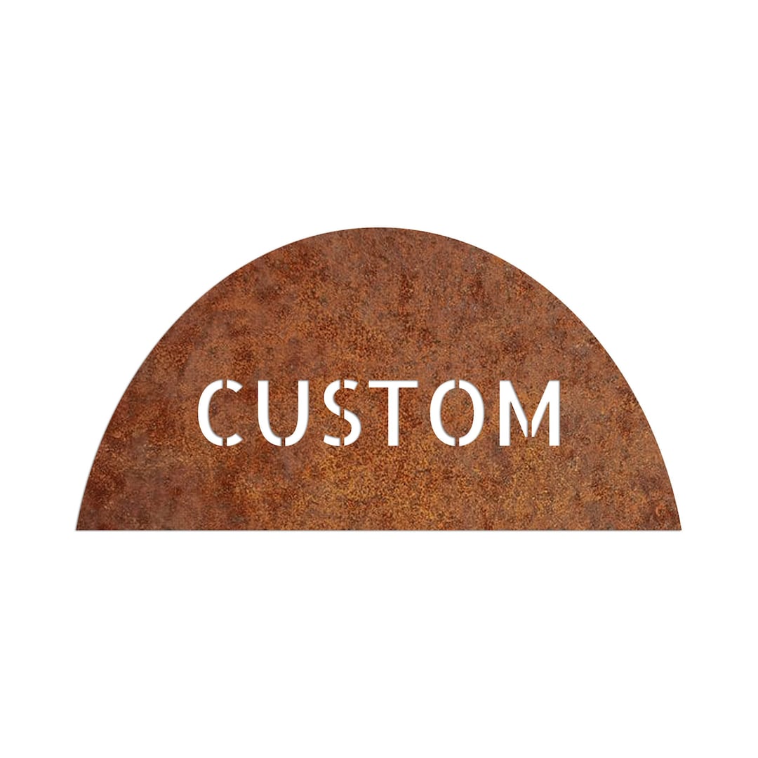 Custom Corten Metal Signs, Corten Steel Plaque, Personalized Rectangle ...