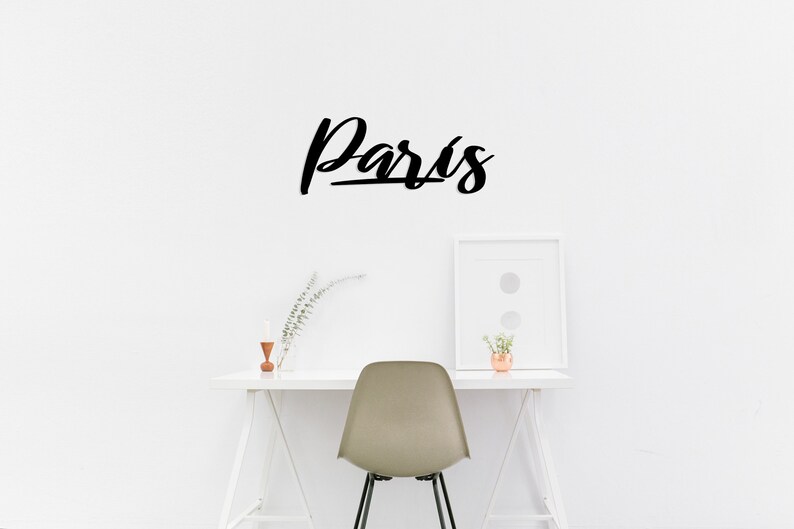 Metal Wall Art Paris Sign Metal Letters Metal Wall Art - Etsy