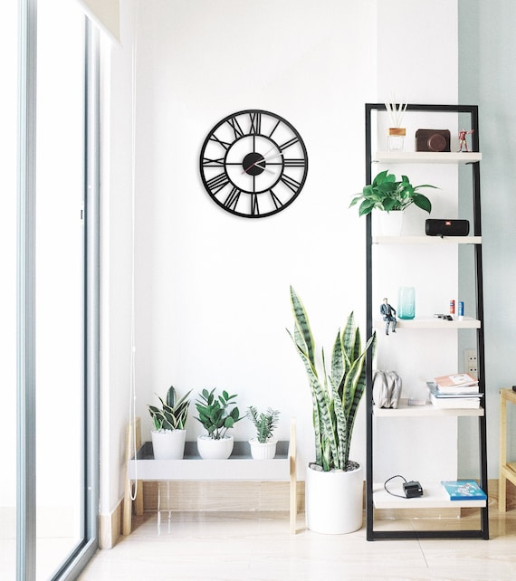 Metal Wall Clock Rome Style Wall Clock Industrial Wall Clock - Etsy