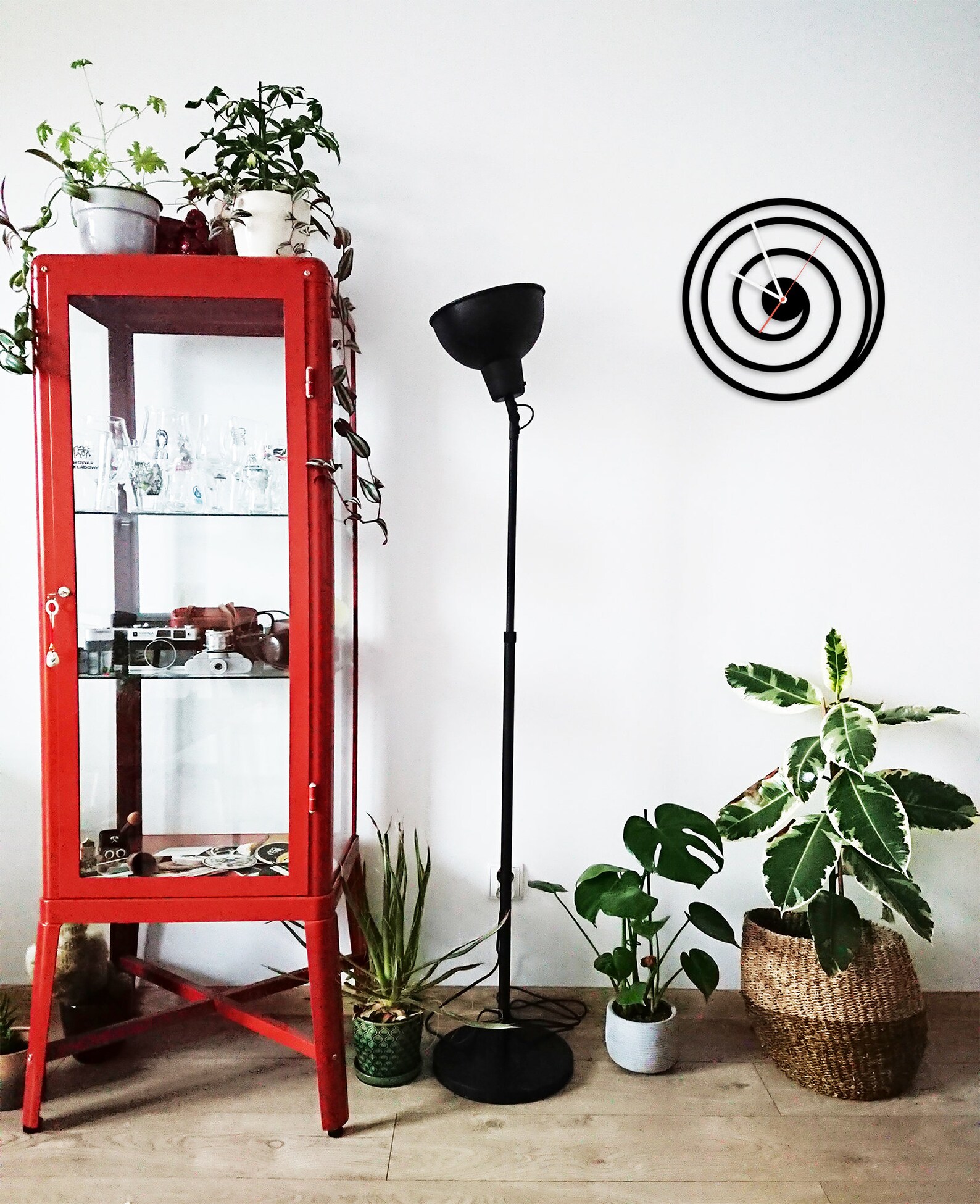 Metal Wall Clock Circle Wall Clock Industrial Clock Unique - Etsy