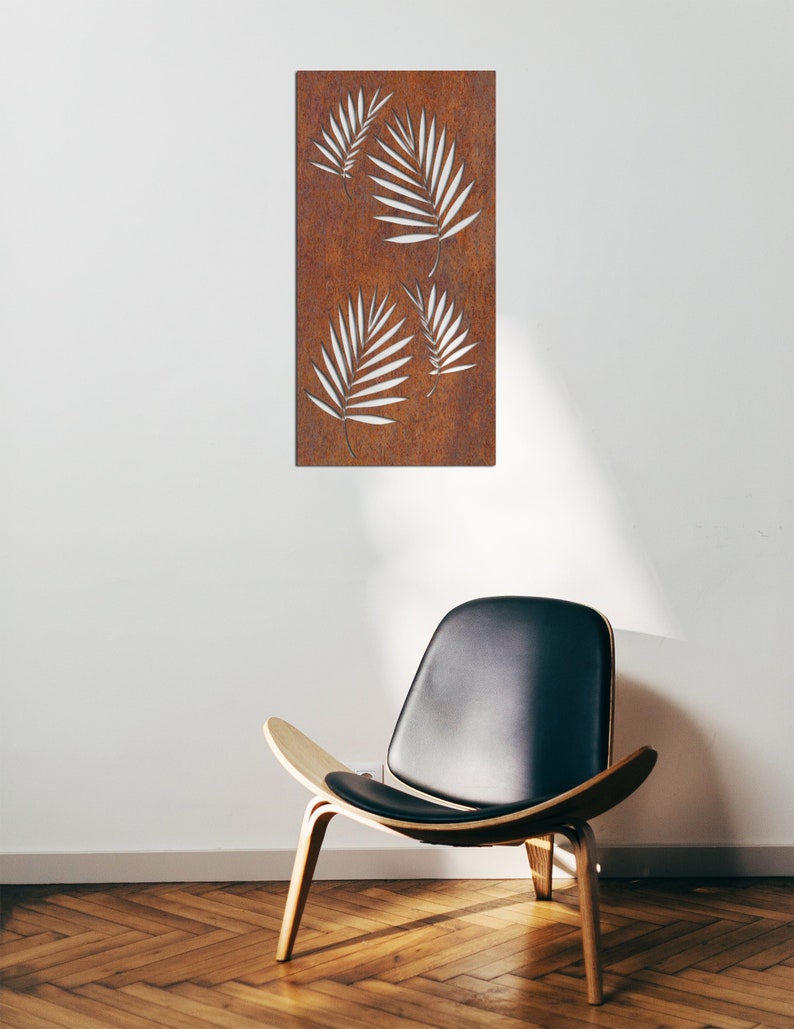 Corten Steel Garden Wall Panel Rusted Metal Wall Art Panel - Etsy