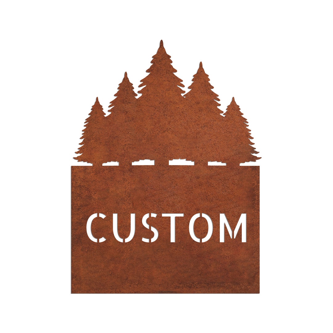 Custom Corten Steel Signboard Corten Steel House Number - Etsy