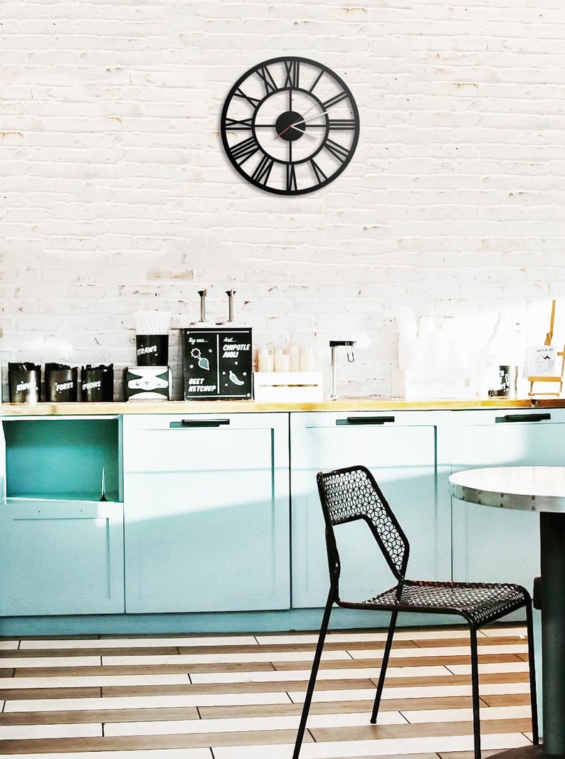 Metal Wall Clock Rome Style Wall Clock Industrial Wall Clock - Etsy