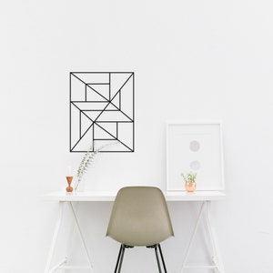 Geometric Noticeboard, Mood Board, Metal Magnet Board, Pinboard, Metal ...