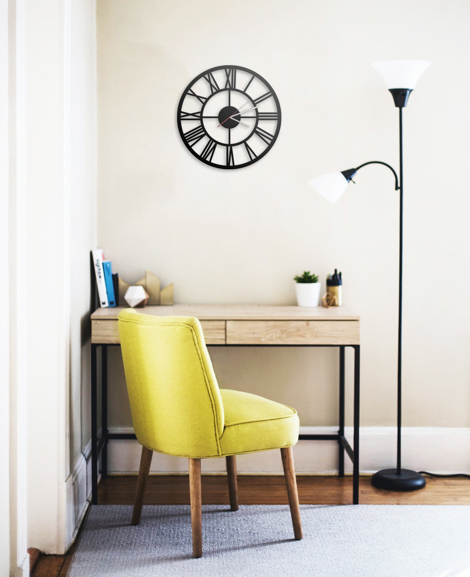 Metal Wall Clock Rome Style Wall Clock Industrial Wall Clock - Etsy