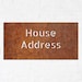 Corten Steel Custom Sign, Your Logo Corten, House Address Plaque ...