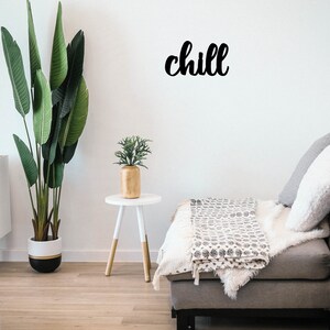 Metal Wall Art Sign Chill, Chill Metal Letters, Wall Art Signs ...