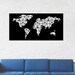 Metal Office Board World Map Magnetic Metal Map of the World Memo Board ...