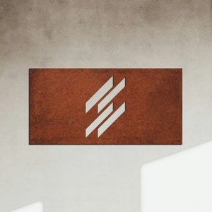 Corten Steel Logo Signboard, Rusted Metal Logo Board, Custom Logo ...