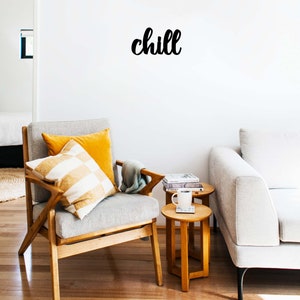 Metal Wall Art Sign Chill, Chill Metal Letters, Wall Art Signs ...