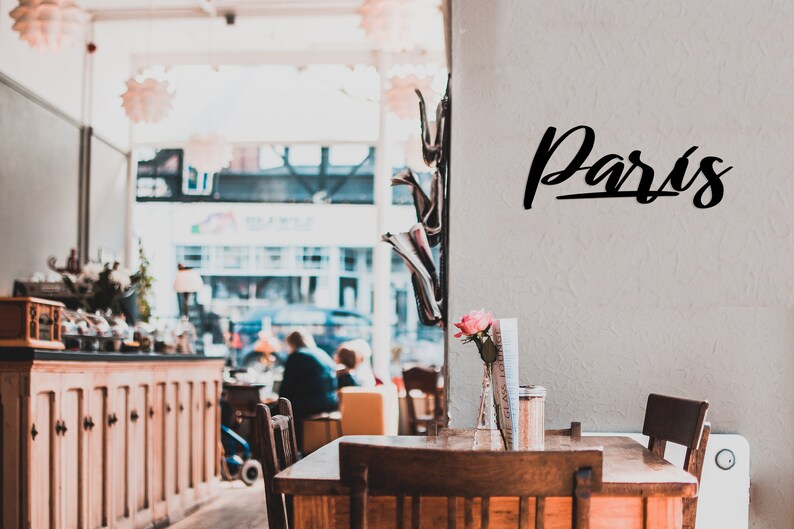 Metal Wall Art Paris Sign Metal Letters Metal Wall Art - Etsy
