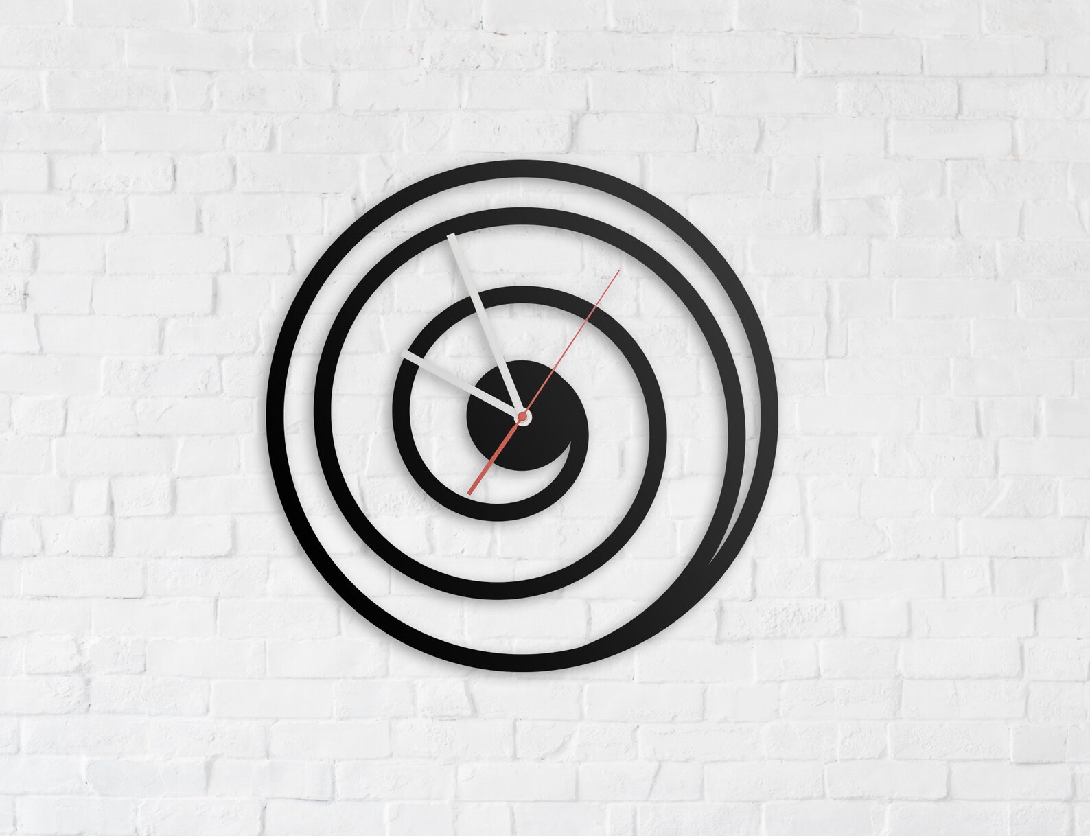 Metal Wall Clock Circle Wall Clock Industrial Clock Unique - Etsy