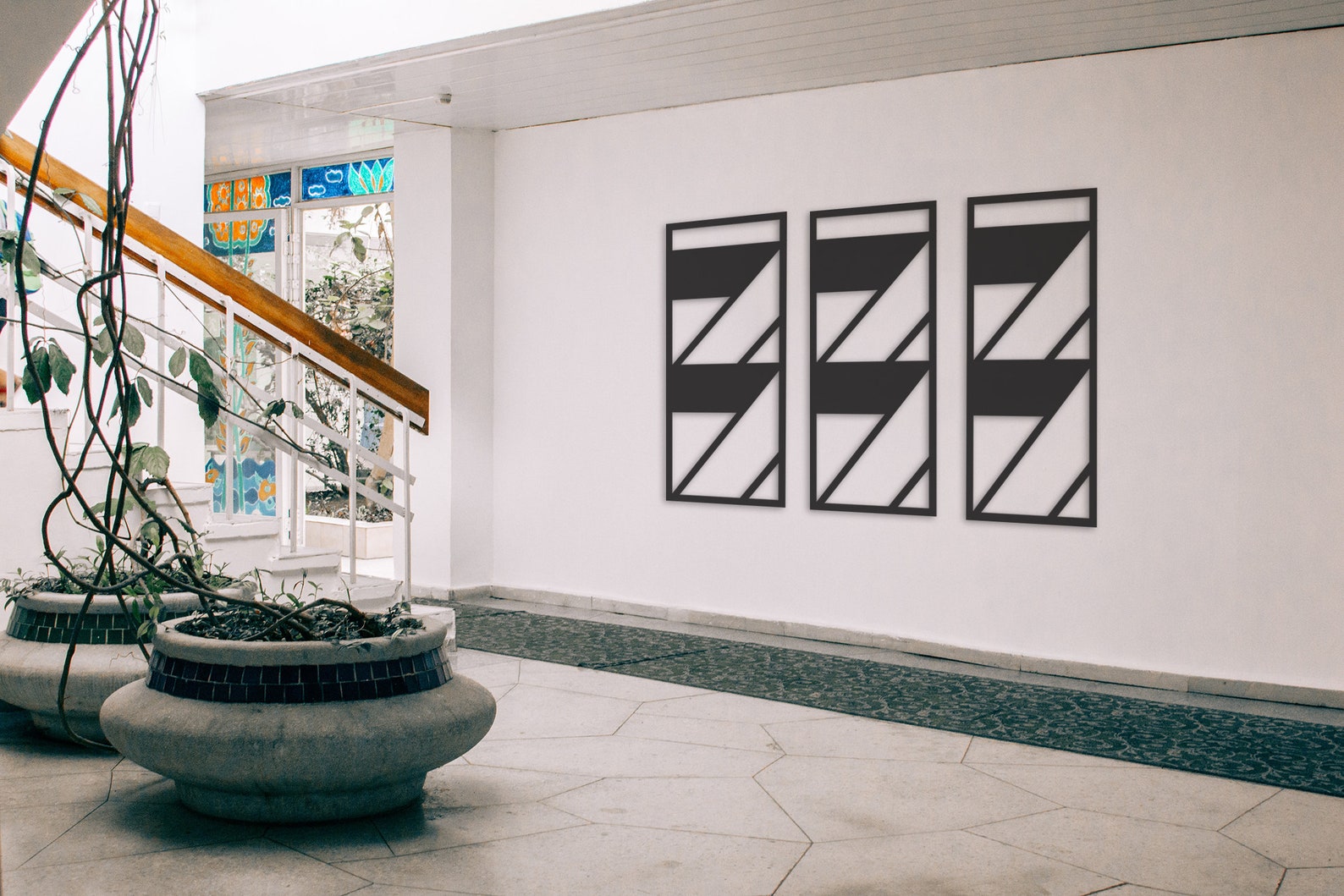 Triptych Metal Wall Art Panel 3 Piece Metal Wall Art - Etsy