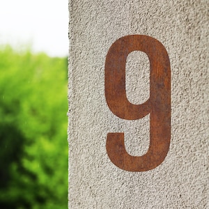 Rusted Corten Steel Numbers: Custom Metal Letters - Etsy