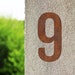 Corten Steel Numbers, Letters Rusted Steel Home Numbers Custom Metal ...