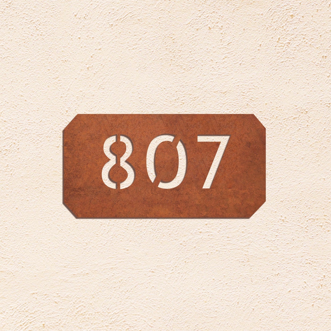 Corten Steel Fully Personalized Sign Plaque, Custom Metal Plate Sign ...