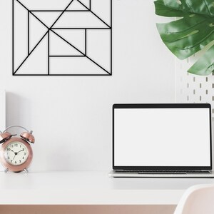 Geometric Noticeboard, Mood Board, Metal Magnet Board, Pinboard, Metal ...