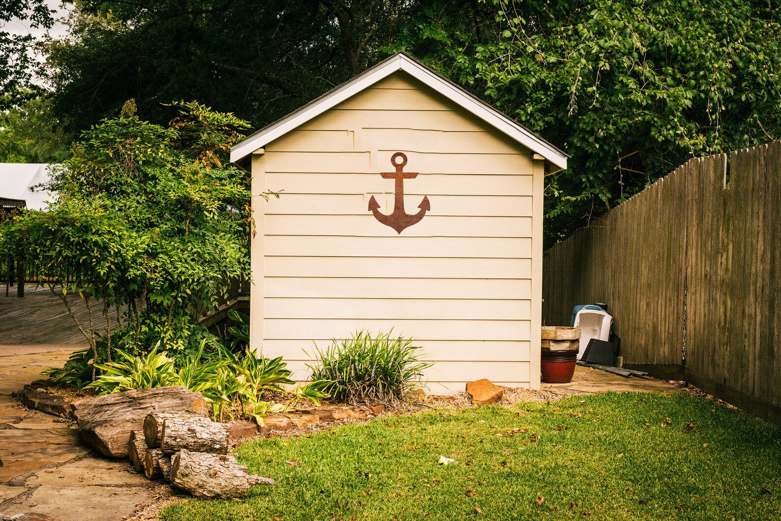 Rusted Corten Steel Anchor Wall Art: Nautical Garden Decor - Etsy