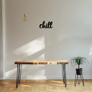 Metal Wall Art Sign Chill, Chill Metal Letters, Wall Art Signs ...