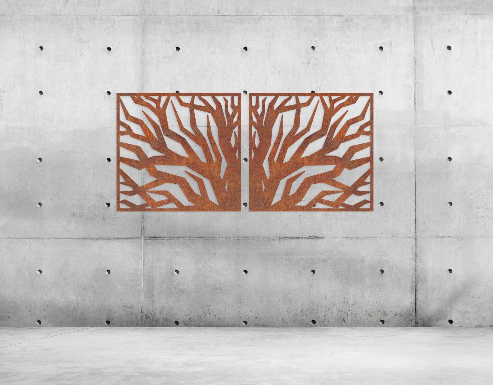 Corten Metal Wall Art Tree Rusty Tree of Life Wall Art - Etsy