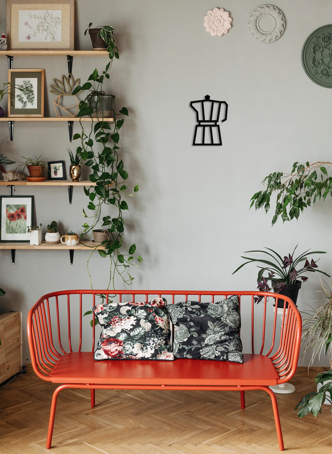 Mokka Pot Wall Art Metal Wall Art Coffee Wall Art Cafe | Etsy