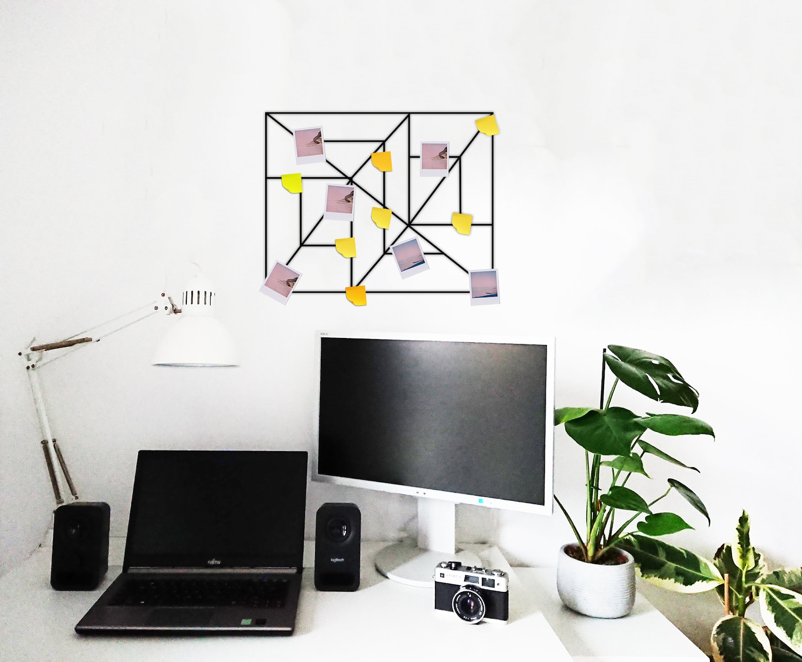 Geometric Noticeboard Mood Board Metal Magnet Board - Etsy