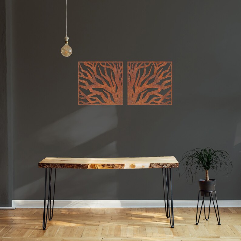 Corten Metal Wall Art Tree Rusty Tree of Life Wall Art - Etsy