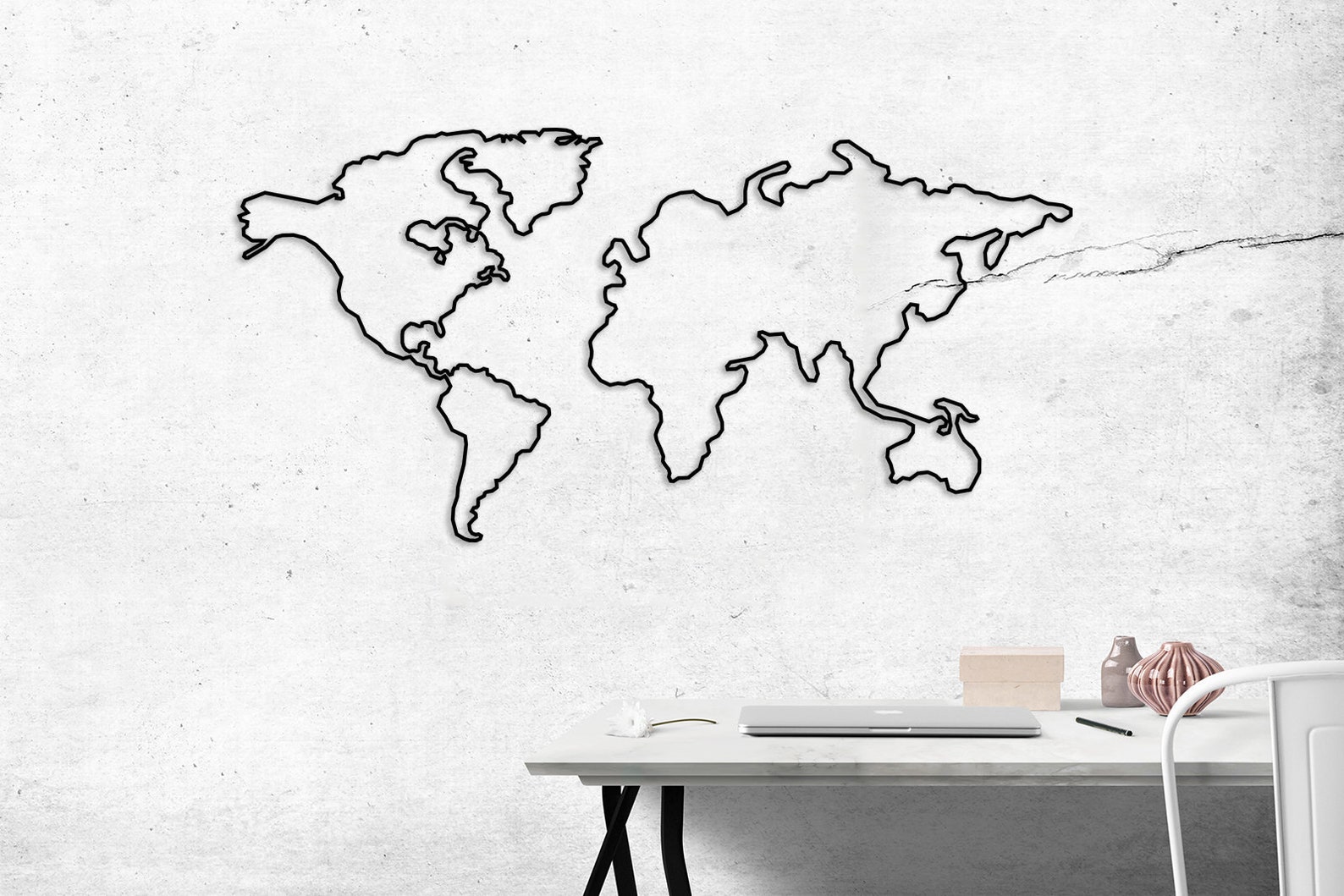 Metal World Map Wall Art Metal Wall Art Unique Metal Wall - Etsy