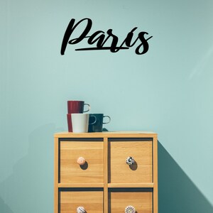 Metal Wall Art Paris Sign - Metal Letters, Metal Wall Art, Metal ...