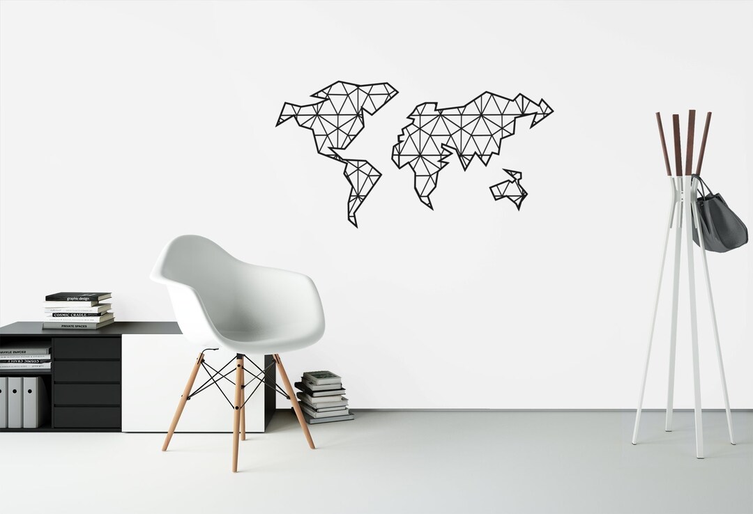Metal Wall Art Map of the World - Steel World Map - Amazing Gift for ...