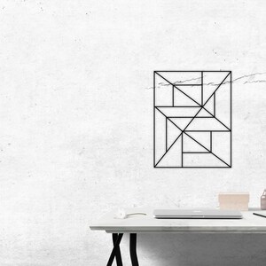 Geometric Noticeboard, Mood Board, Metal Magnet Board, Pinboard, Metal ...