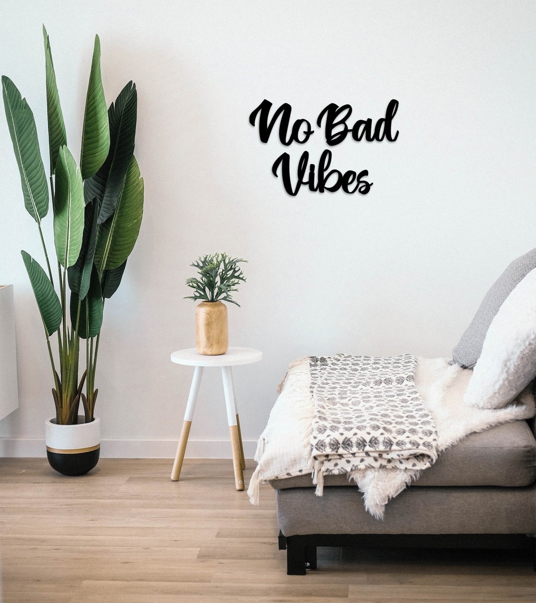 Metal Sign No Bad Vibes Metal Letters, Custom Metal Signs, Unique Metal ...