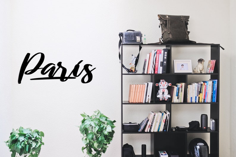 Metal Wall Art Paris Sign Metal Letters Metal Wall Art - Etsy