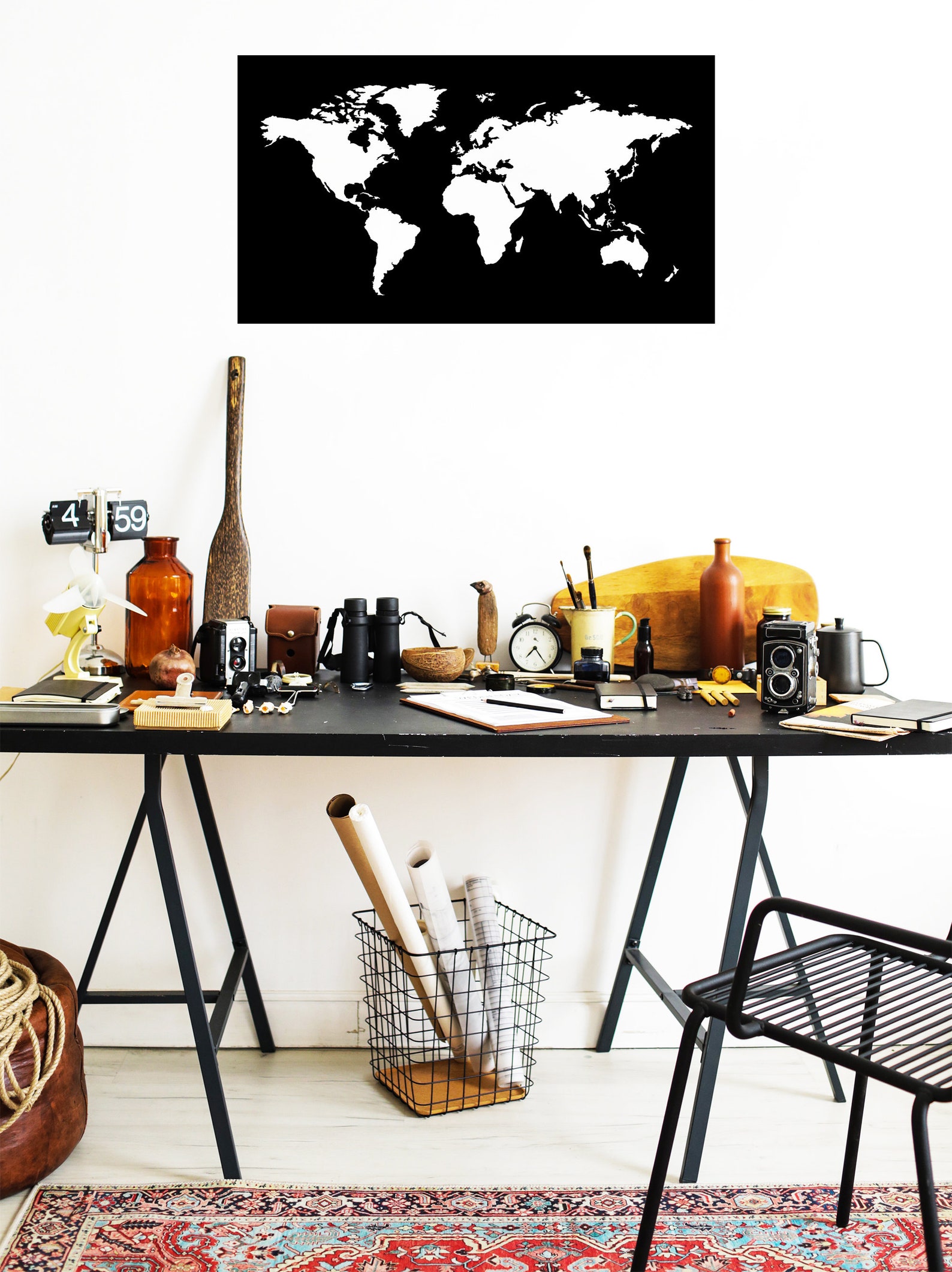 Metal World Map Magnetic Board for Travel Magnets Metal Map - Etsy