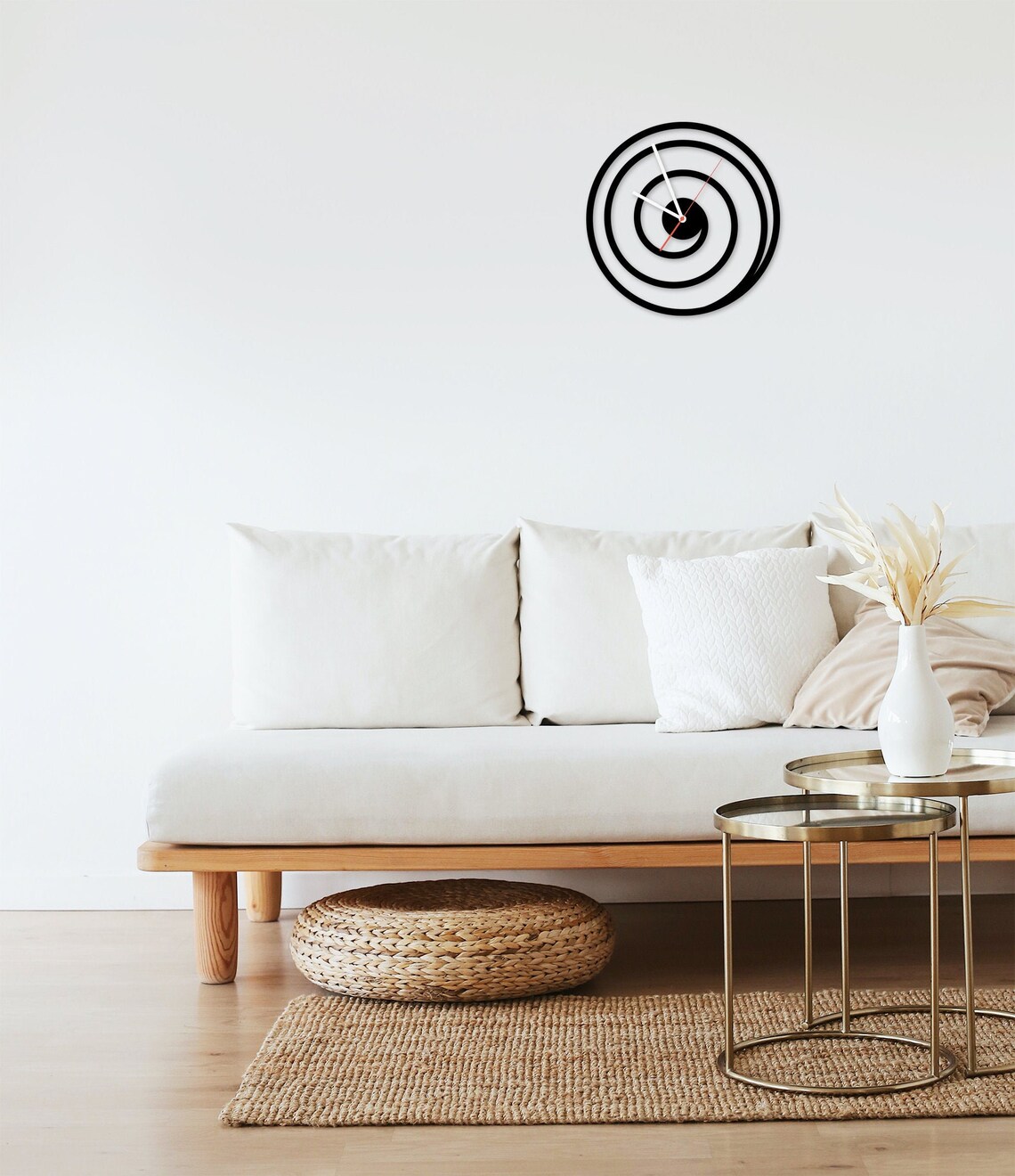 Metal Wall Clock Circle Wall Clock Industrial Clock Unique - Etsy