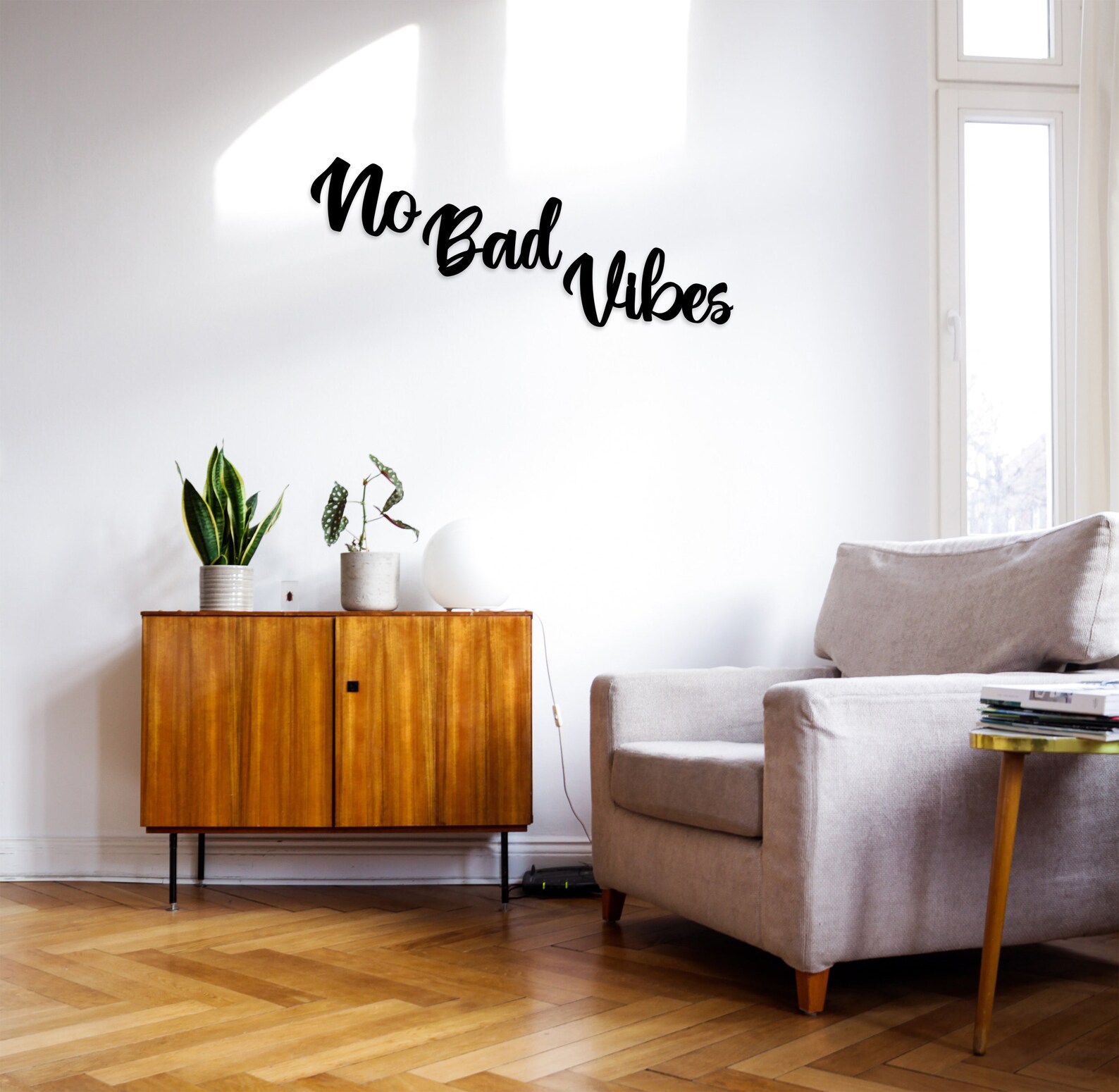 Metal Sign No Bad Vibes Metal Letters Custom Metal Signs | Etsy