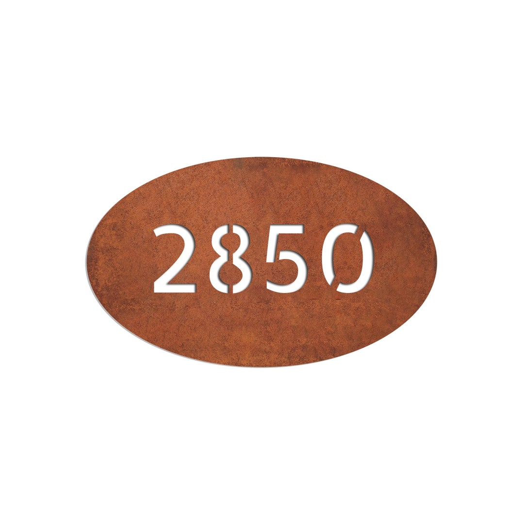 Oval Custom Corten Steel Signboard, Logo Rusty Signboard, Corten Steel ...