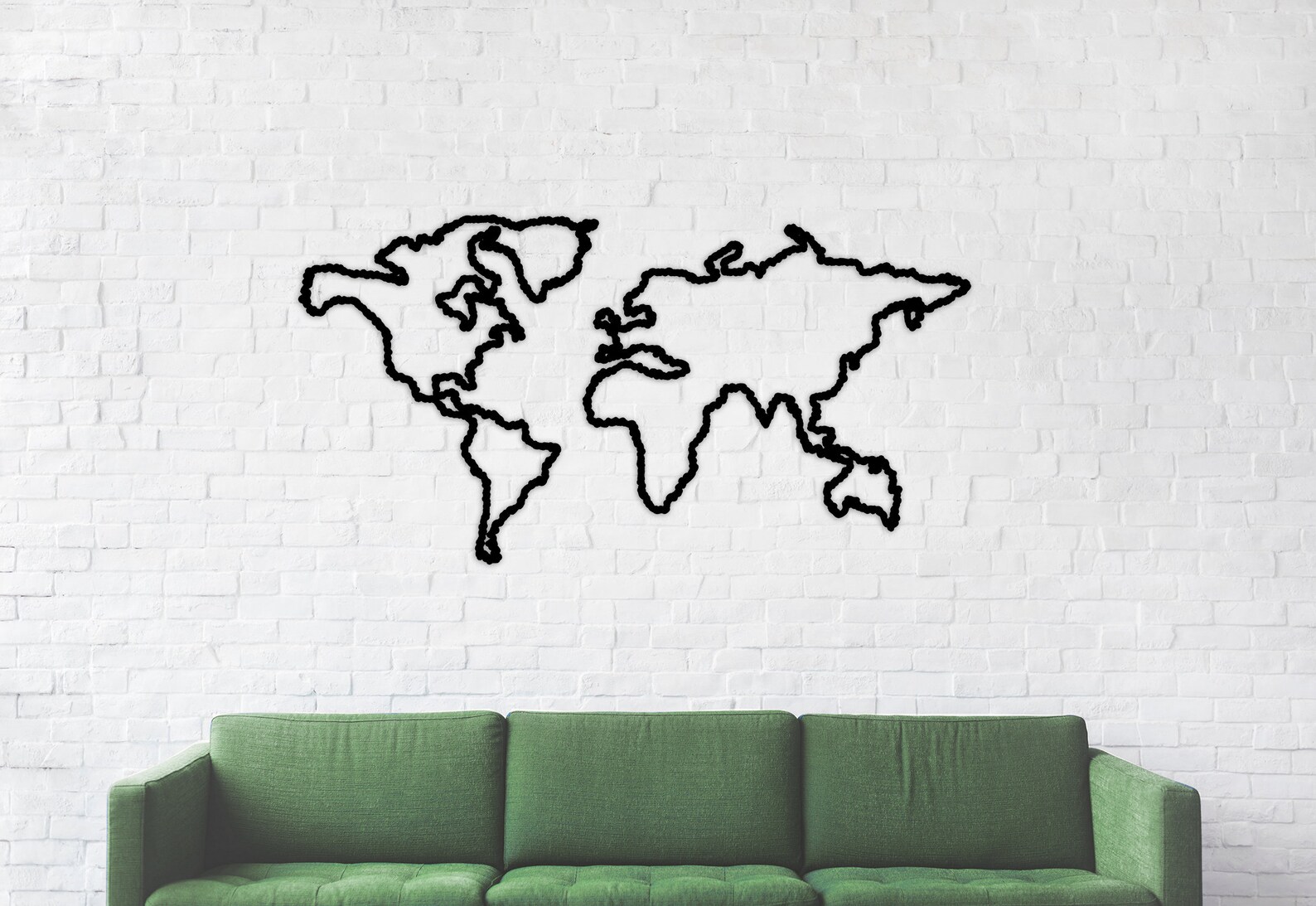 World Metal Map Metal Wall Art Metal Map of the World | Etsy