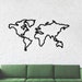 World Metal Map Metal Wall Art Metal Map of the World - Etsy