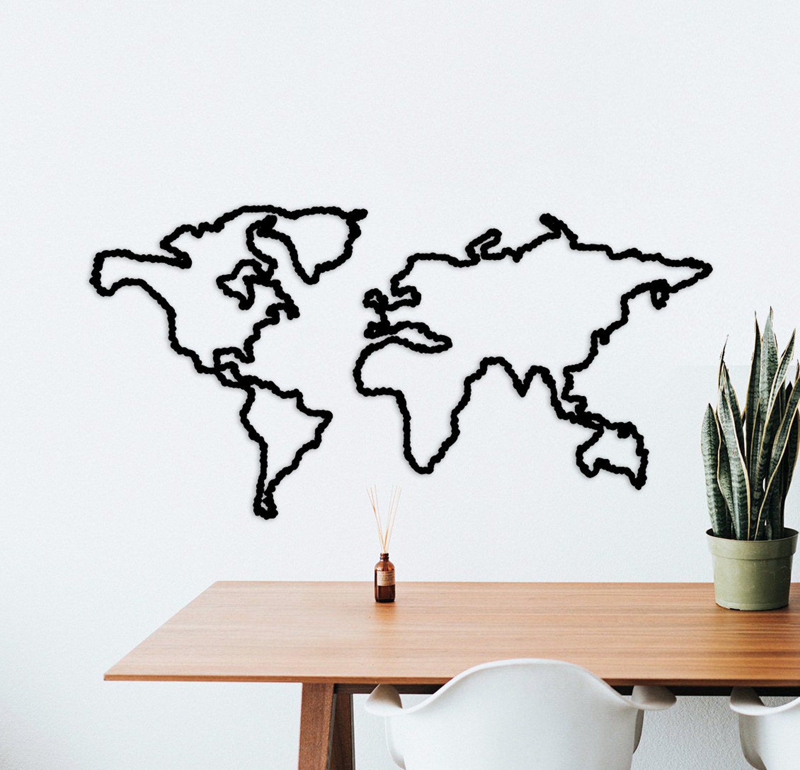 World Metal Map Metal Wall Art Metal Map of the World | Etsy