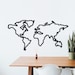 World Metal Map Metal Wall Art Metal Map of the World - Etsy